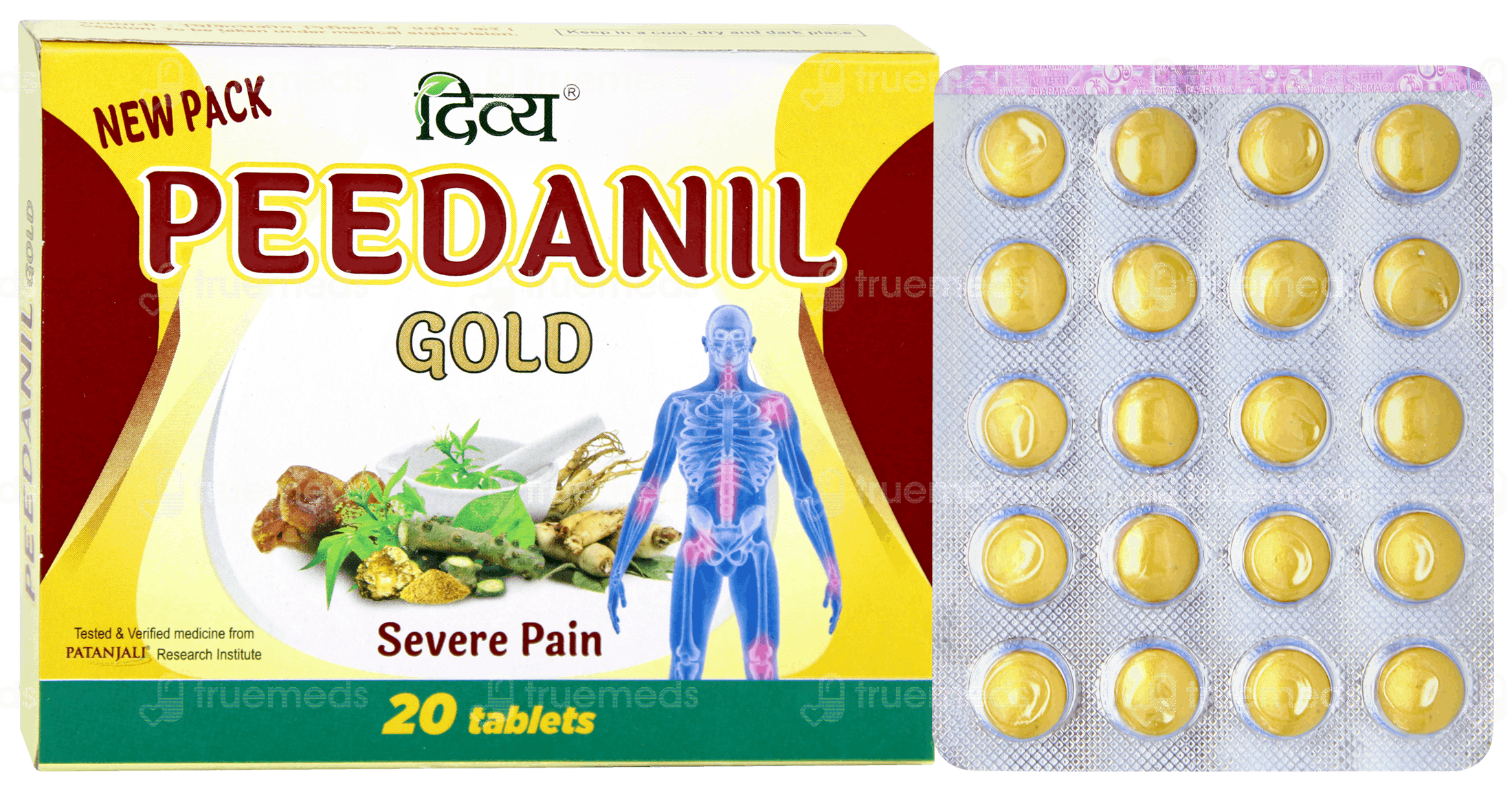 Patanjali Divya Peedanil Gold Tablet 20 - Uses, Side Effects, Dosage ...