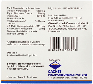 Cavit Xt Tablet 15 - Uses, Side Effects, Dosage, Price | Truemeds