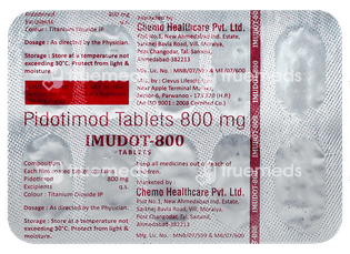 Imudot 800 Mg Tablet 10 - Uses, Side Effects, Dosage, Price | Truemeds