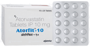 Atorfit 10 Tablet 20 - Uses, Side Effects, Dosage, Price | Truemeds
