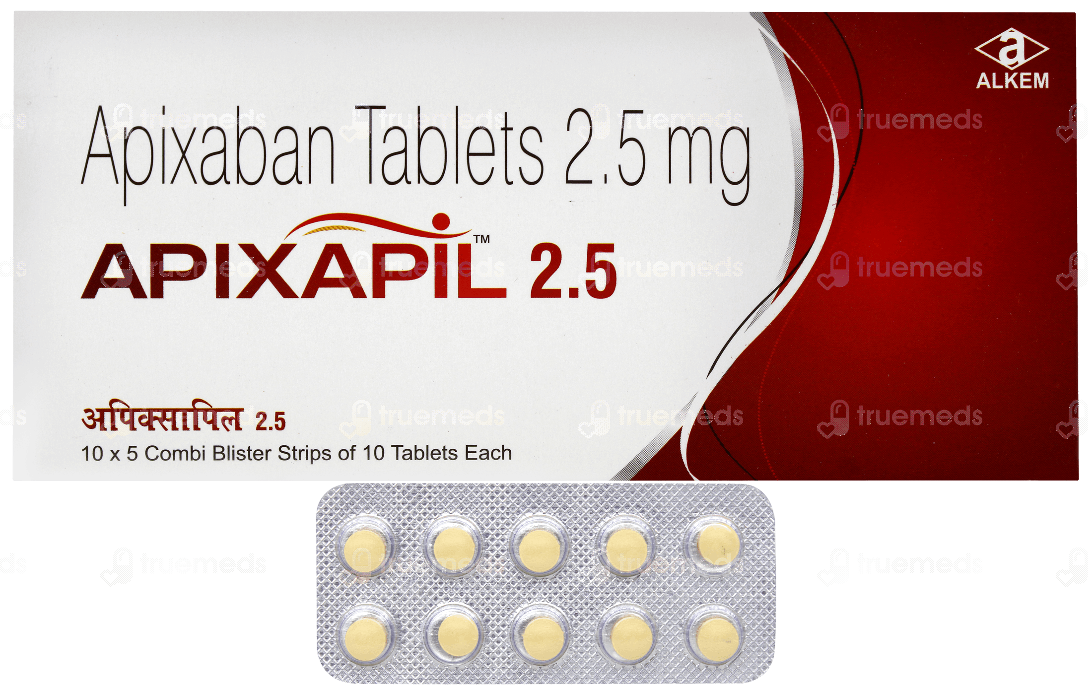 Apixapil 25 Mg Tablet 10 - Uses, Side Effects, Dosage, Price | Truemeds