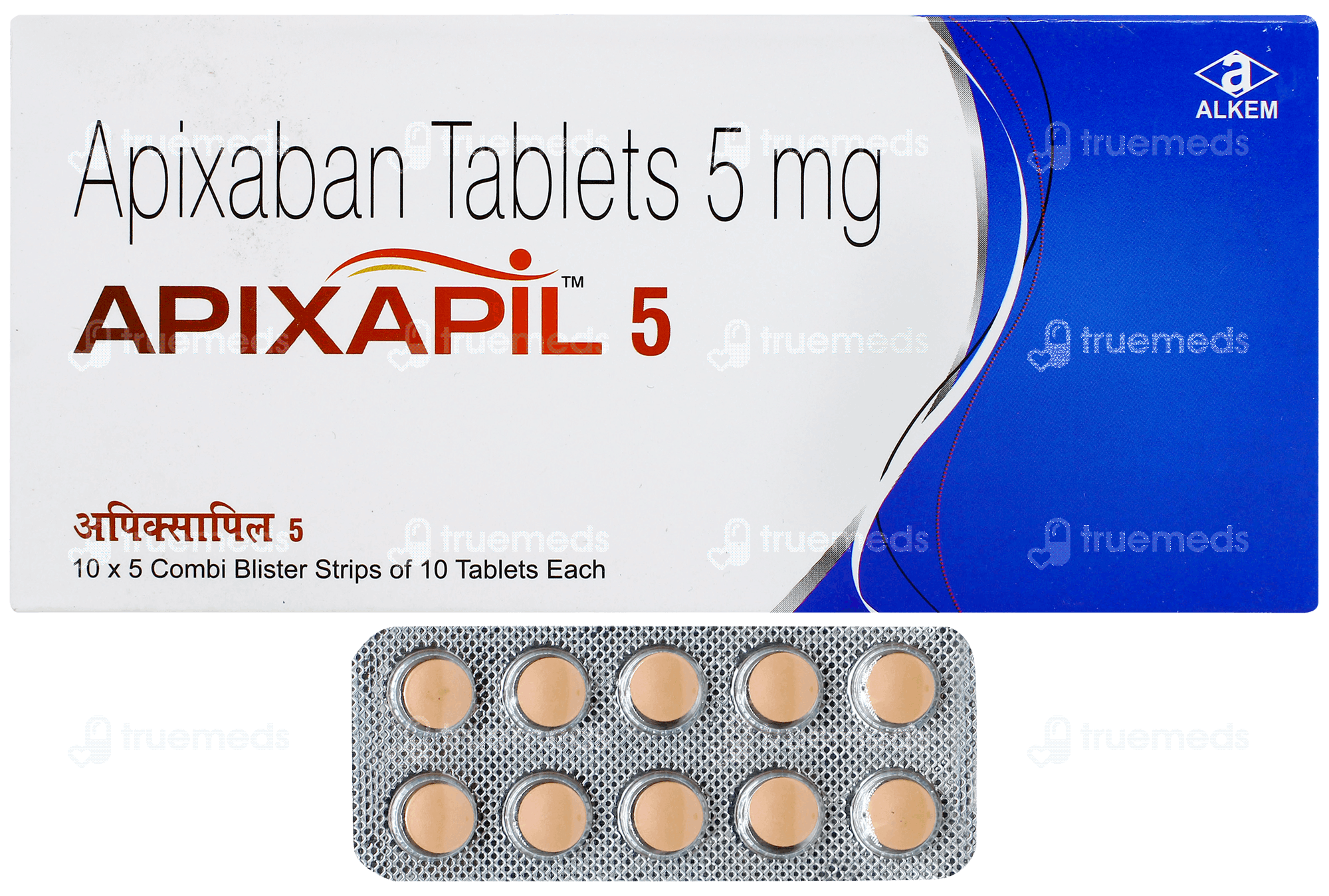 Apixapil 5 Mg Tablet 10 - Uses, Side Effects, Dosage, Price | Truemeds
