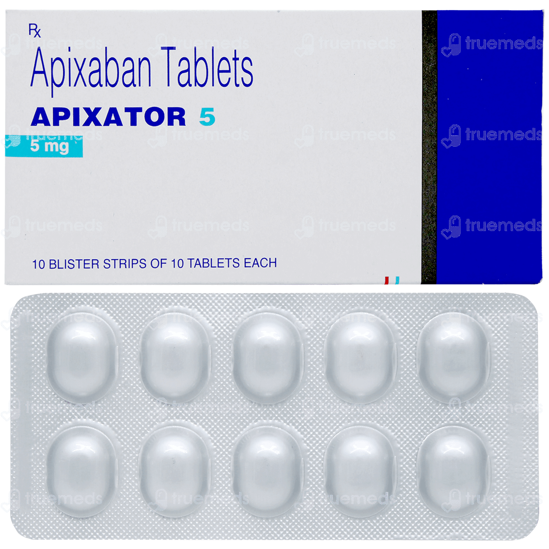 Apixator 5 Mg Tablet 10 - Uses, Side Effects, Dosage, Price | Truemeds