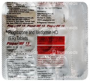 Piopar Mf 15 Tablet 15: Uses, Side Effects, Price & Substitutes