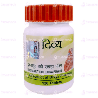 Patanjali Divya Hridyamrit Vati Extra Power Tablet 120 - Uses, Side ...