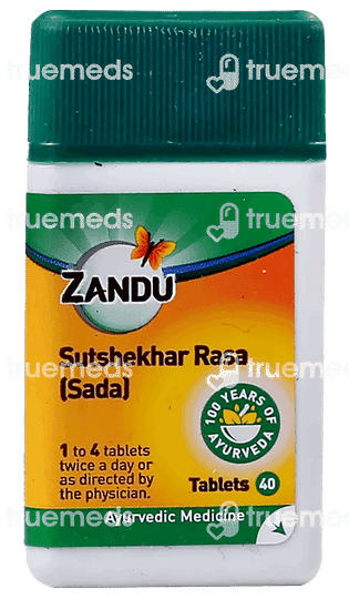 Zandu Sutshekhar Ras Tablet 40 - Uses, Side Effects, Dosage, Price ...