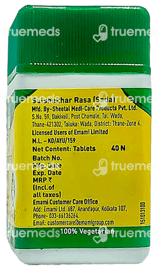 Zandu Sutshekhar Ras Tablet 40 - Uses, Side Effects, Dosage, Price ...