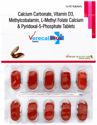 Verecal Plus Tablet 10 - Uses, Side Effects, Dosage, Price | Truemeds