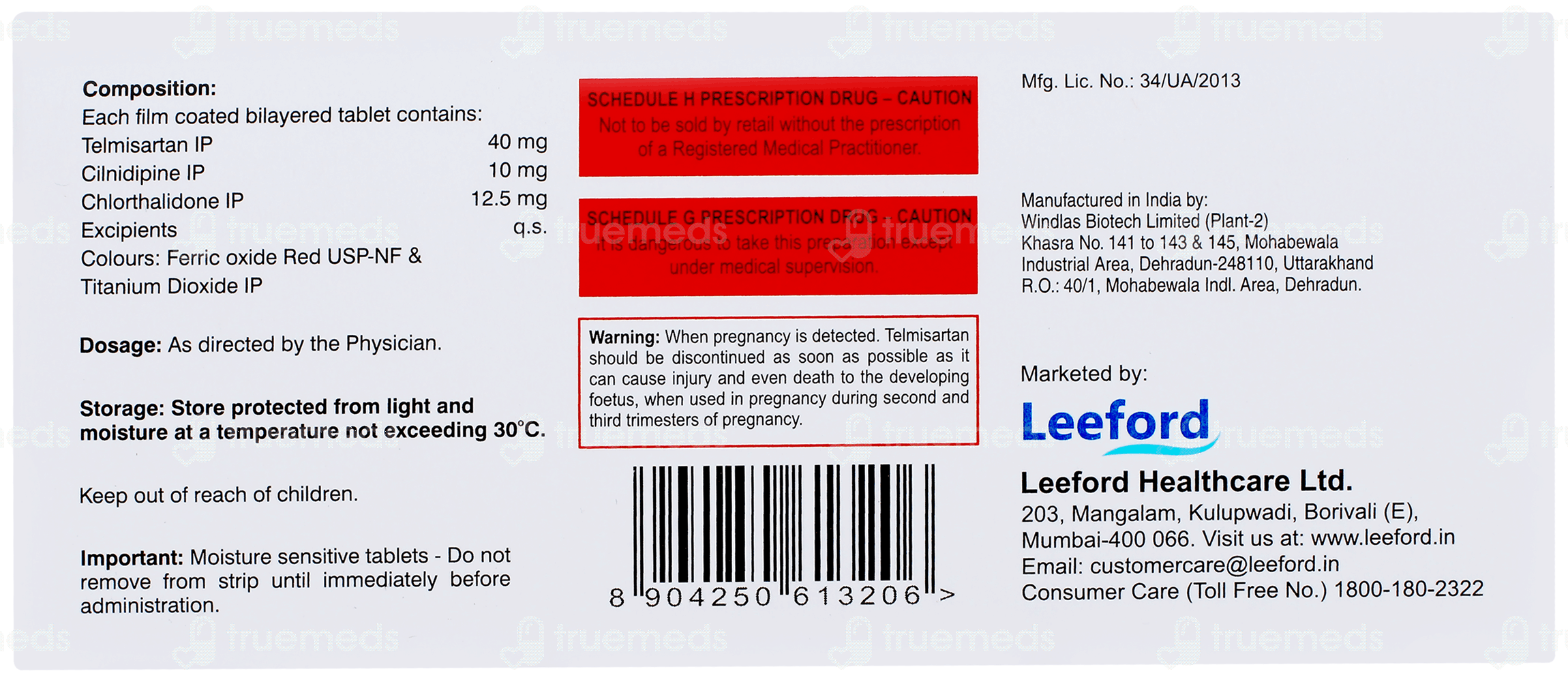 Cilnep Trio Tablet 10 - Uses, Side Effects, Dosage, Price | Truemeds