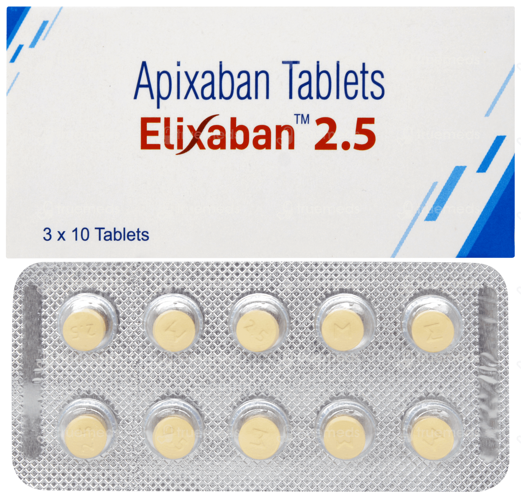 Elixaban 25 Mg Tablet 10 - Uses, Side Effects, Dosage, Price | Truemeds