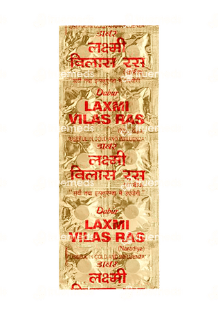 Dabur Laxmi Vilas Ras Nardiya Tablet 10 - Uses, Side Effects, Dosage ...