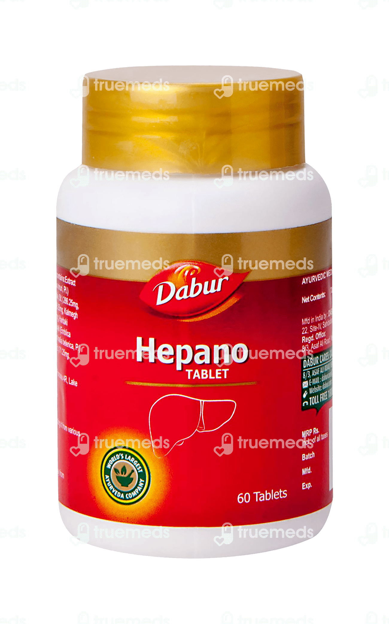 Dabur Hepano Tablet 60 - Uses, Side Effects, Dosage, Price | Truemeds