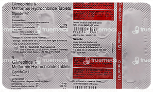 Gpride M 1 Tablet: Uses, Side Effects, Price & Substitutes