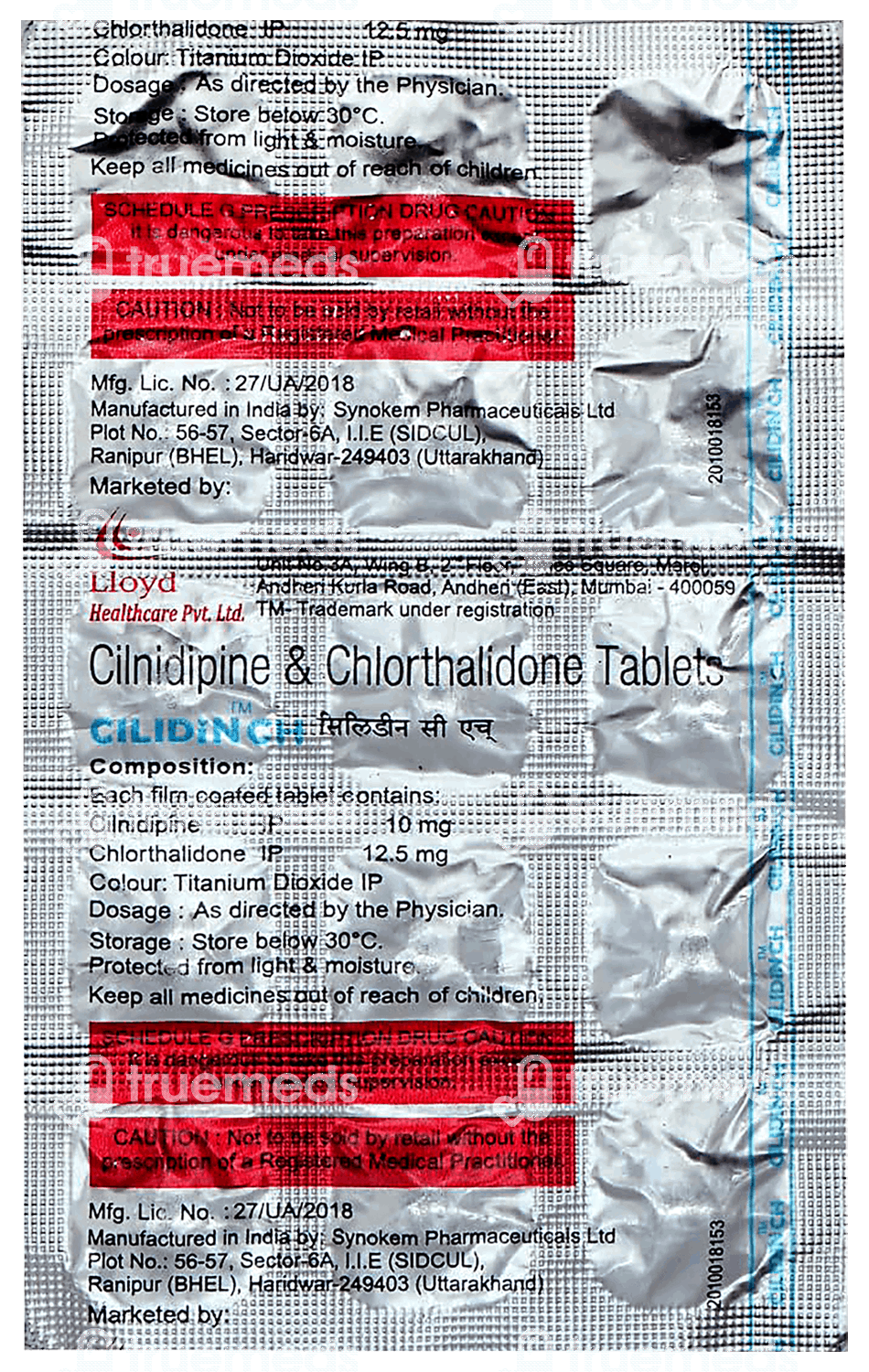Cilidin Ch Tablet 15 - Uses, Side Effects, Dosage, Price | Truemeds