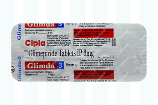 Glimda 3 Tablet 10: Uses, Side Effects, Price & Substitutes