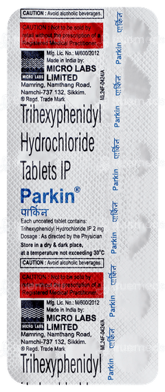 Parkin 2 Mg Tablet 15 - Uses, Side Effects, Dosage, Price | Truemeds
