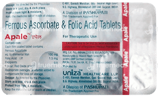 Apale Tablet 10 - Uses, Side Effects, Dosage, Price | Truemeds