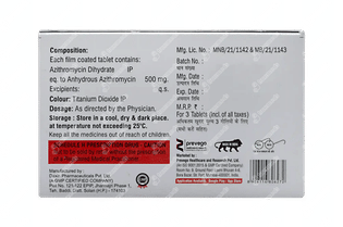 Azithrovac 500 Tablet: Uses, Side Effects, Price & Substitutes