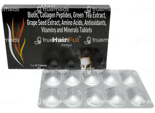 Hairful Tablet 10 - Uses, Side Effects, Dosage, Price | Truemeds