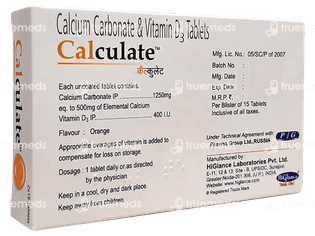 Calculate Tablet 15 - Uses, Side Effects, Dosage, Price | Truemeds
