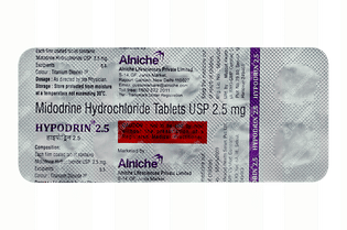Hypodrin 25 Mg Tablet 10 - Uses, Side Effects, Dosage, Price | Truemeds