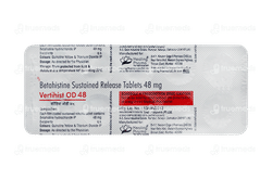 Vertihist Od 48 Tablet 10 - Uses, Side Effects, Dosage, Price | Truemeds
