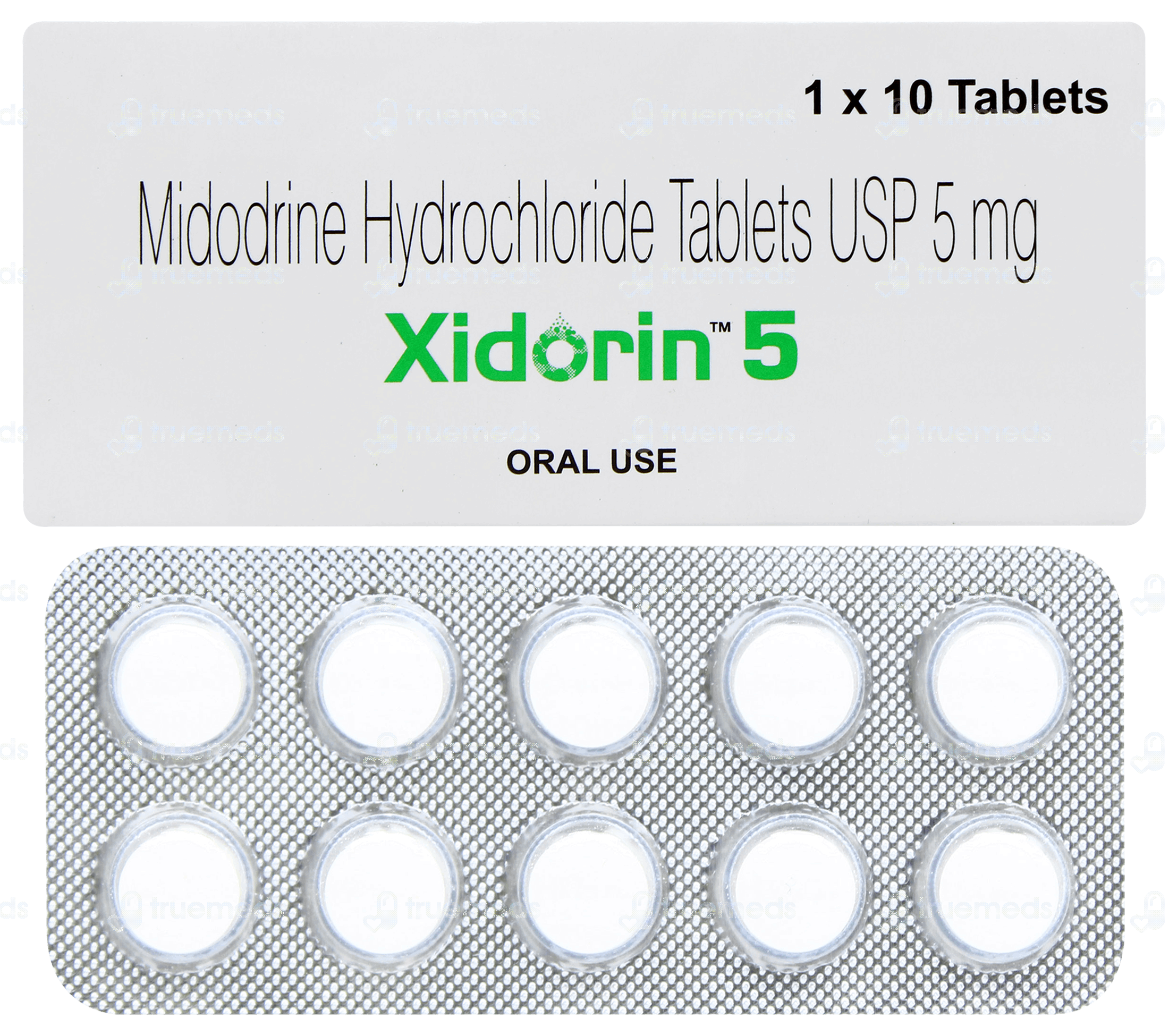 Xidorin 5 Tablet 10 - Uses, Side Effects, Dosage, Price | Truemeds