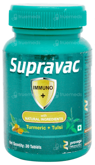 Supravac Immuno Tablet 30 - Uses, Side Effects, Dosage, Price | Truemeds