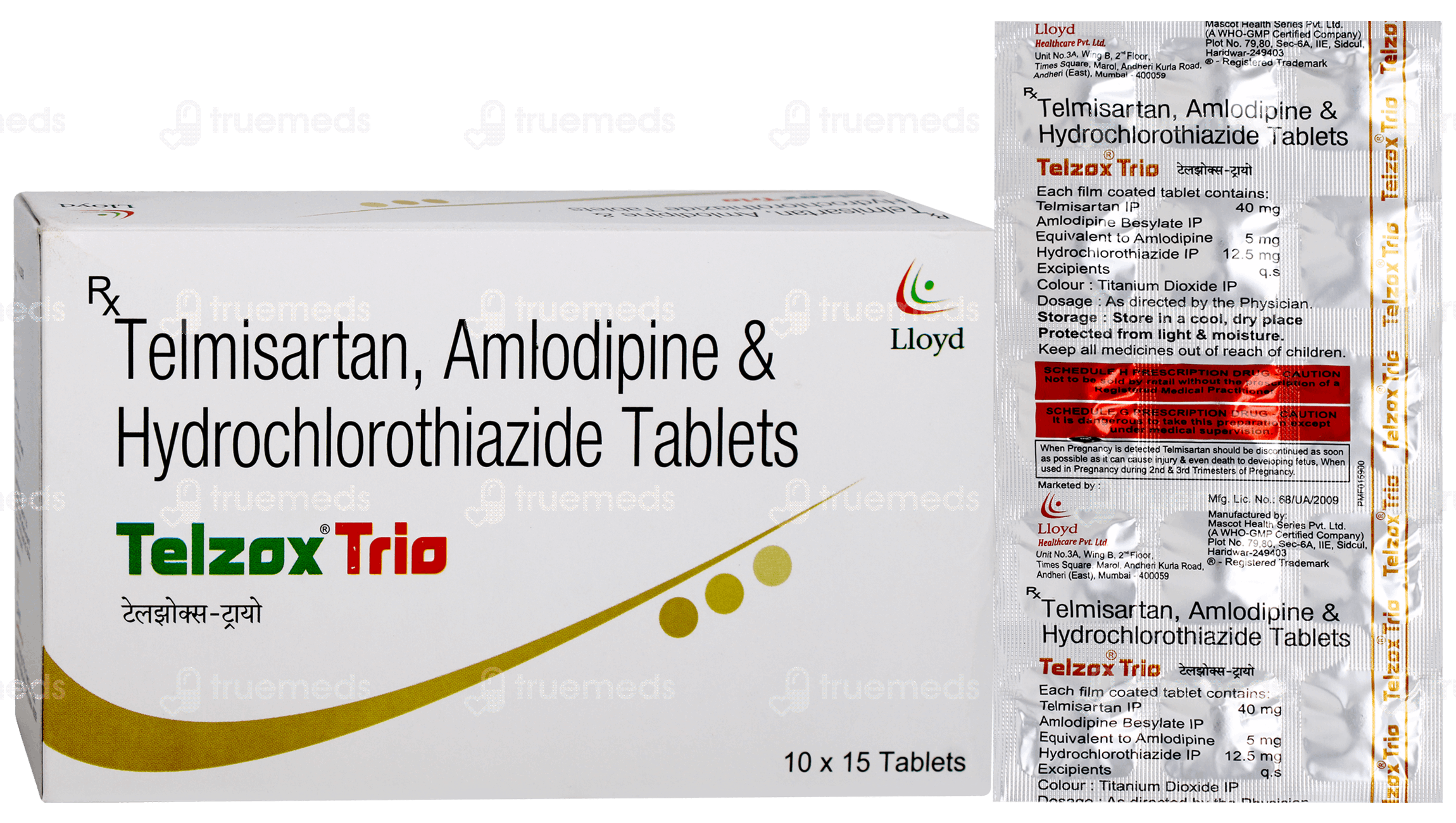 Telzox Trio Tablet: Uses, Side Effects, Price & Substitutes