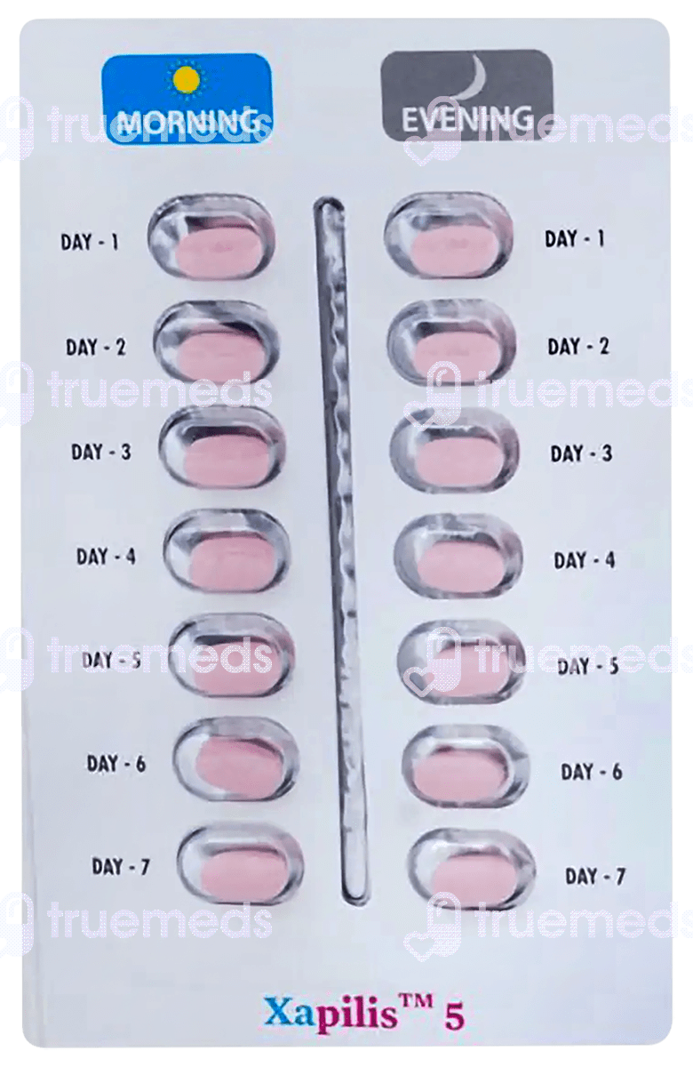 Xapilis 5 Tablet 14 - Uses, Side Effects, Dosage, Price | Truemeds