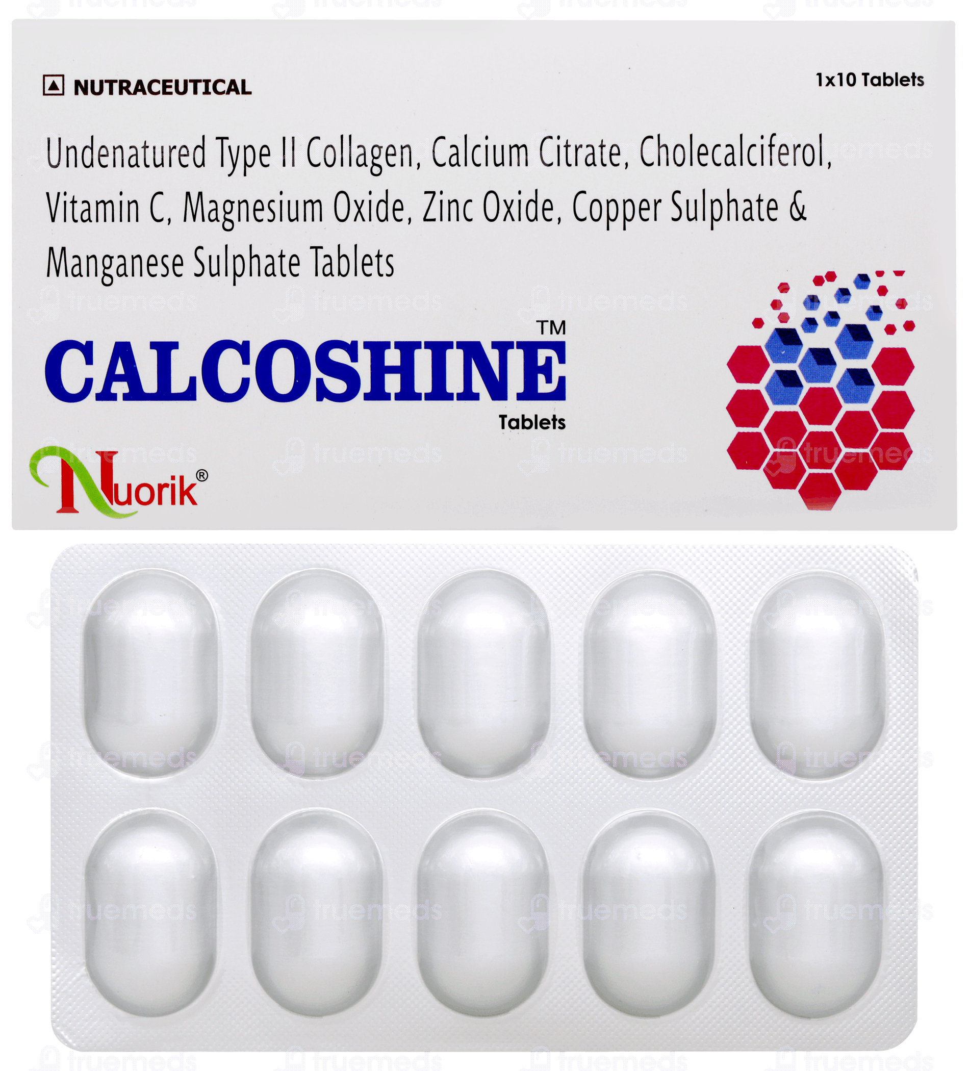Calcoshine Tablet 10 - Uses, Side Effects, Dosage, Price | Truemeds