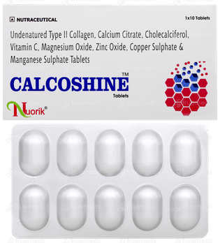 Calcoshine Tablet 10 - Uses, Side Effects, Dosage, Price | Truemeds