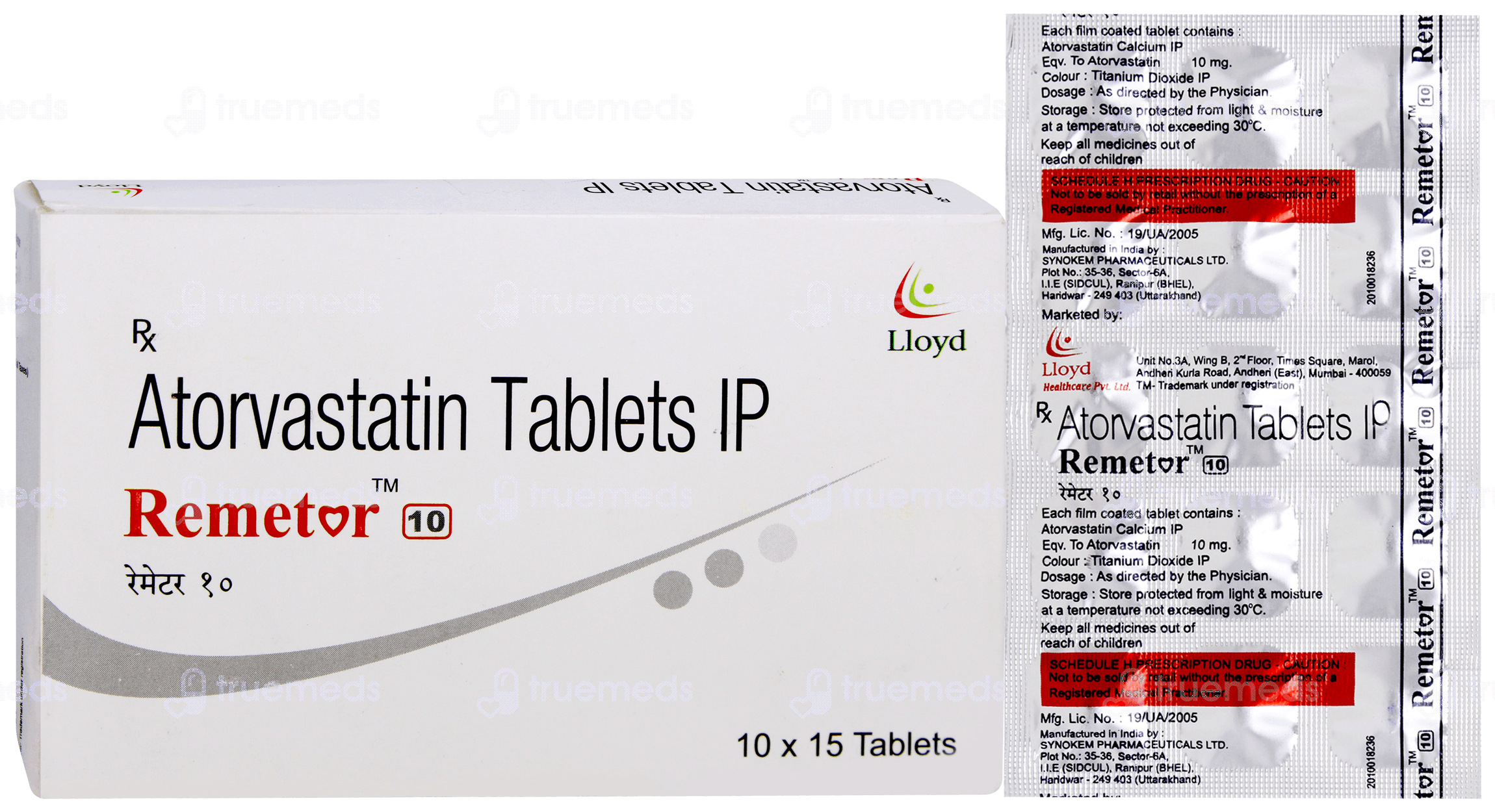 Remetor 10 Tablet 15: Uses, Side Effects, Price & Substitutes