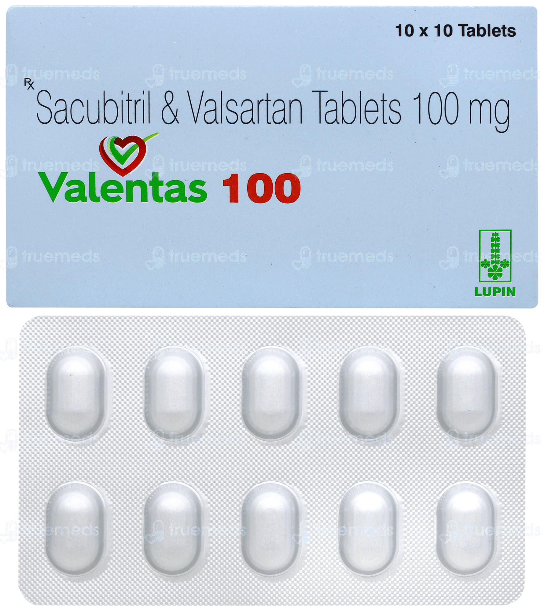 Valentas 100 Mg Tablet 10 - Uses, Side Effects, Dosage, Price | Truemeds