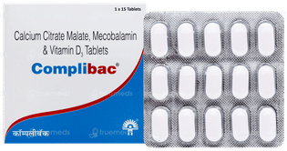 Complibac Tablet 15 - Uses, Side Effects, Dosage, Price | Truemeds