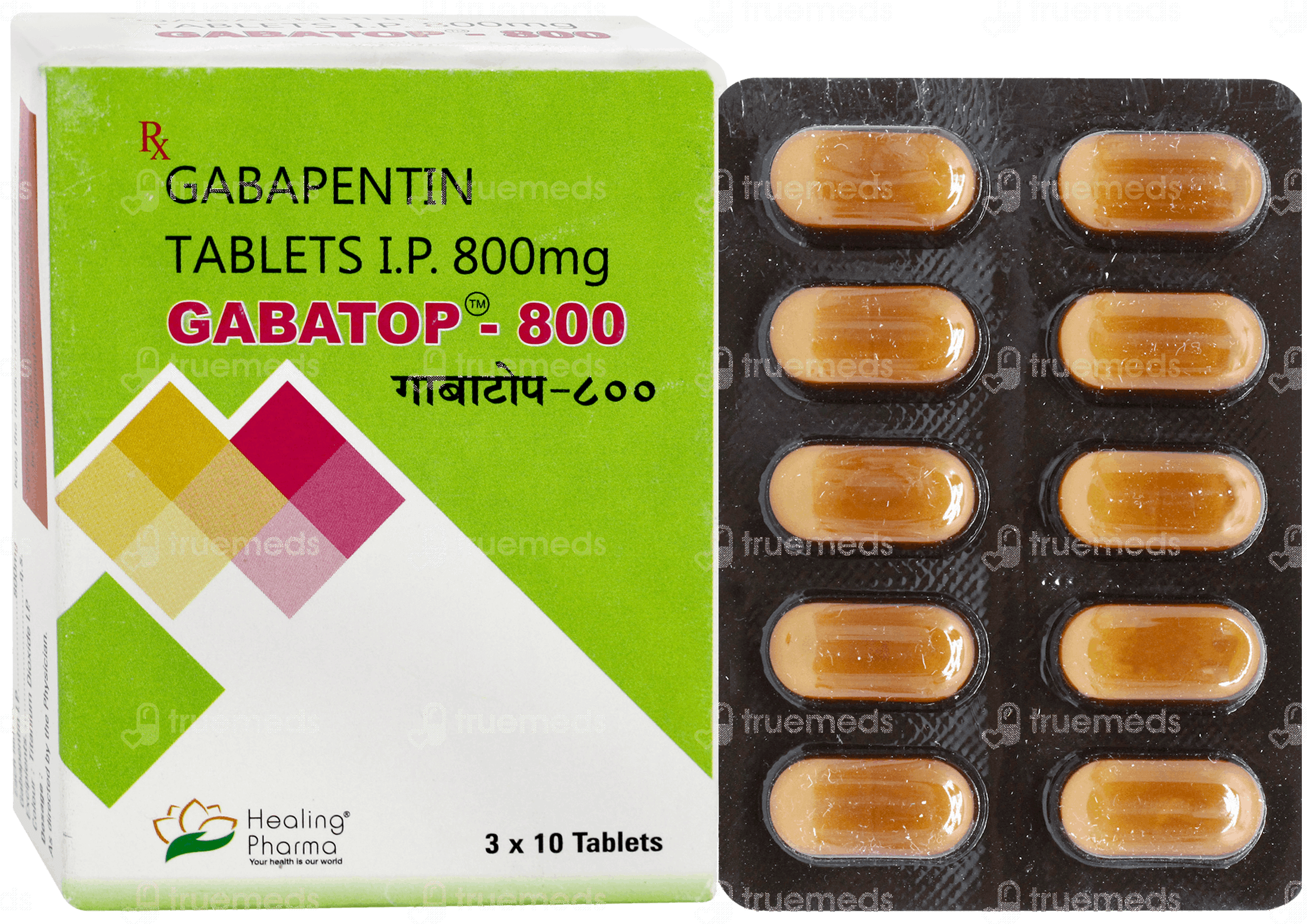 Gabatop 800 Tablet 10 - Uses, Side Effects, Dosage, Price | Truemeds