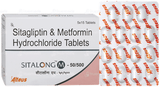 Sitalong M 50500 Tablet 15 - Uses, Side Effects, Dosage, Price | Truemeds