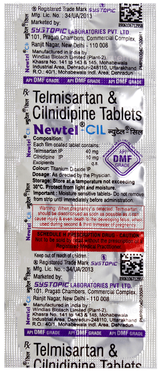 Newtel Cil 1040 Mg Tablet 10 - Uses, Side Effects, Dosage, Price | Truemeds