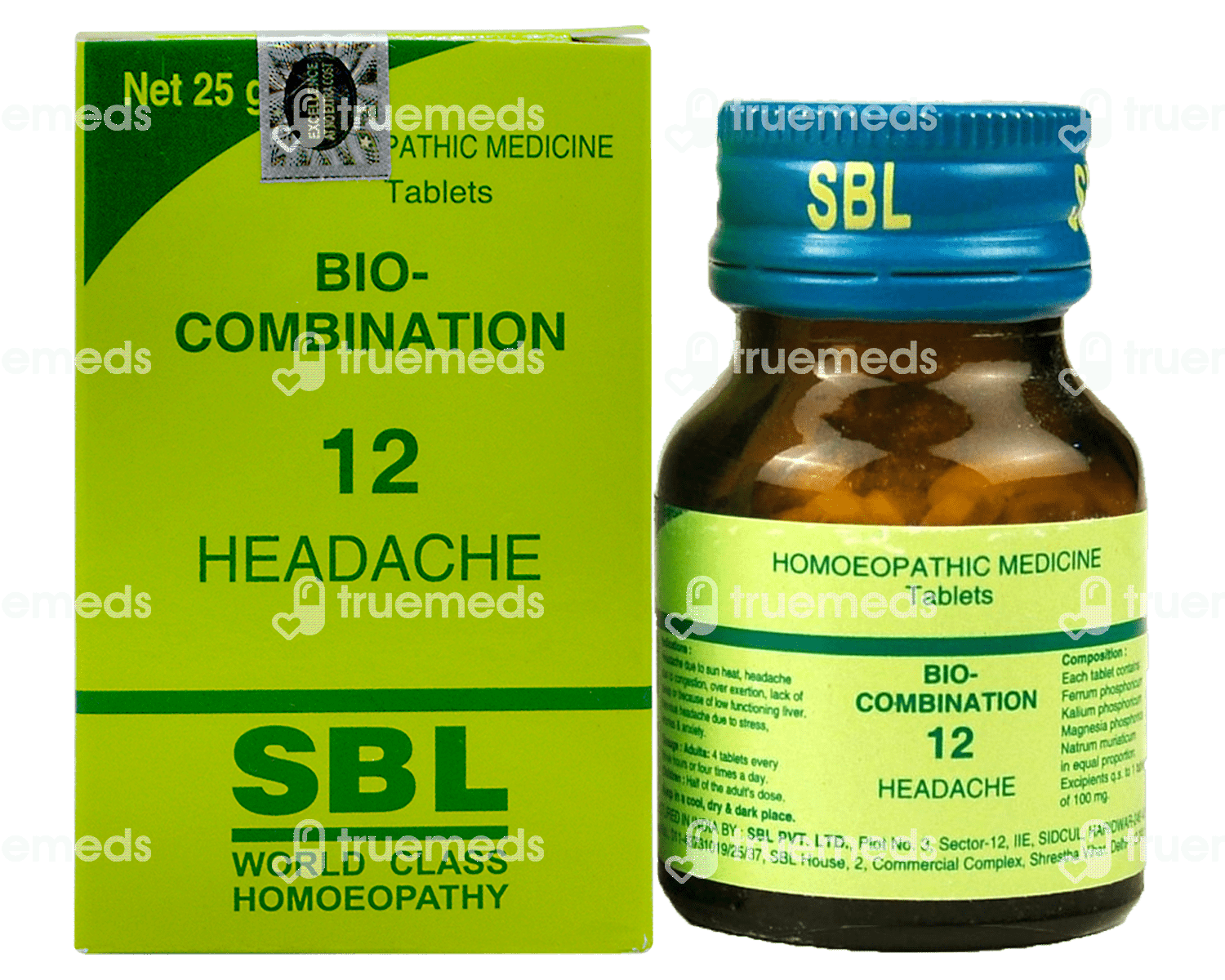 Sbl Bio Combination 12 Headache Tablet 25 Gm - Uses, Side Effects, Dosage, Price | Truemeds