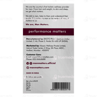 Man Matters Ashwagandha Tablets 60 - Uses, Side Effects, Dosage, Price ...