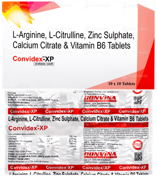 Convidex Xp Tablet 10 - Uses, Side Effects, Dosage, Price | Truemeds