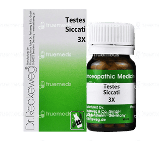 Dr Reckeweg Testes Siccati Trituration Tablet 3x 20 Gm - Uses, Side ...