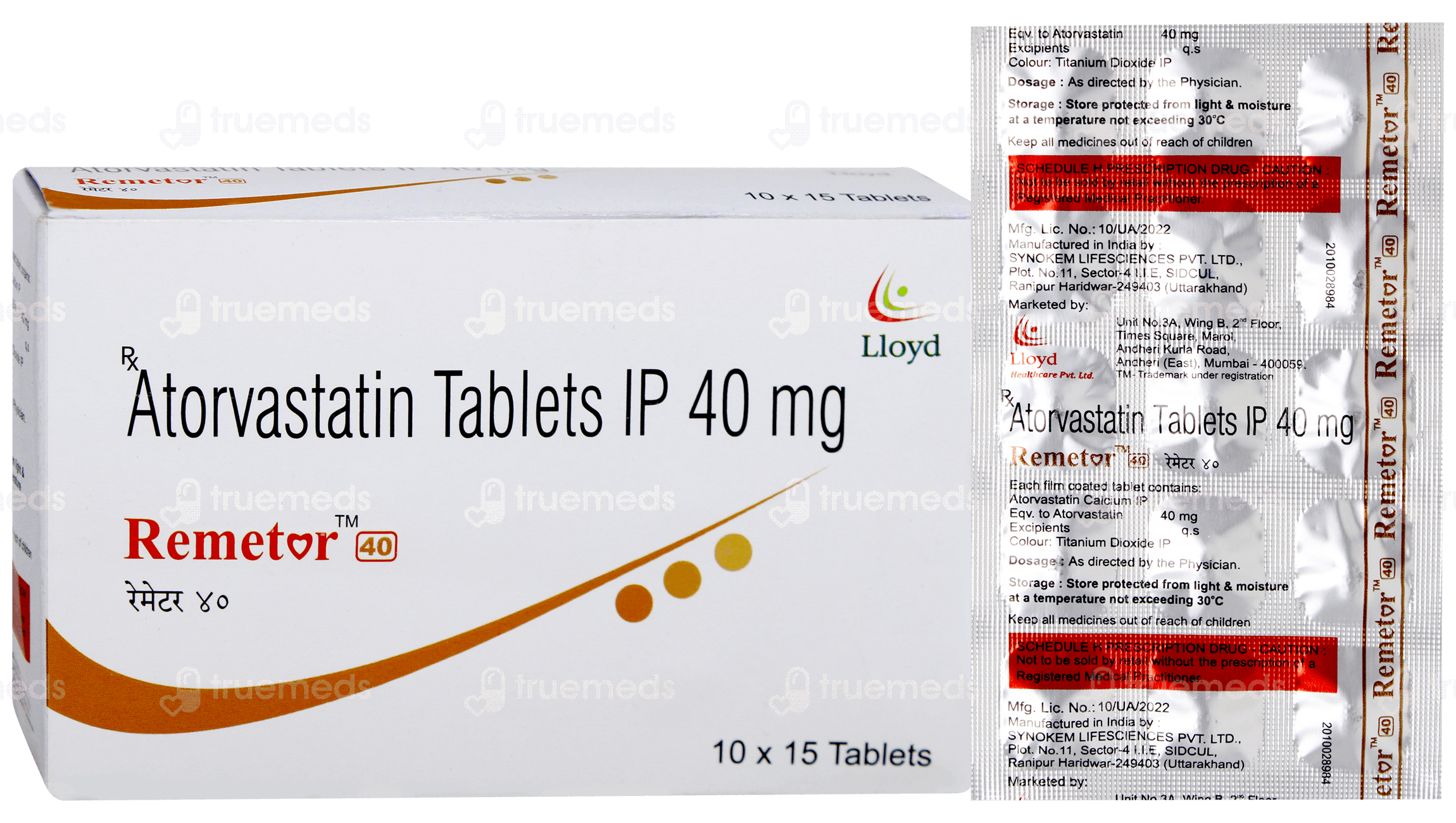 Remetor 40 Tablet 15: Uses, Side Effects, Price & Substitutes