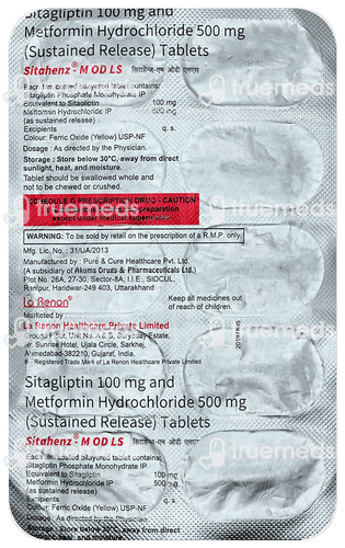 Sitahenz M Od Ls Tablet: Uses, Side Effects, Price & Substitutes