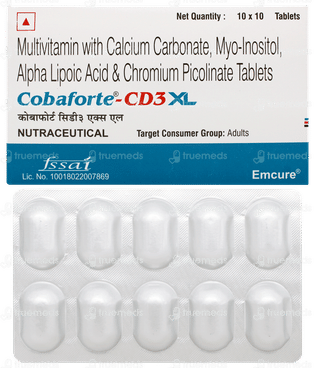 Cobaforte Cd3 Xl Tablet 10 - Uses, Side Effects, Dosage, Price | Truemeds