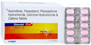 Diecold Plus Tablet 10 - Uses, Side Effects, Dosage, Price | Truemeds