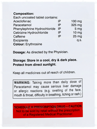 Diecold Plus Tablet 10 - Uses, Side Effects, Dosage, Price | Truemeds