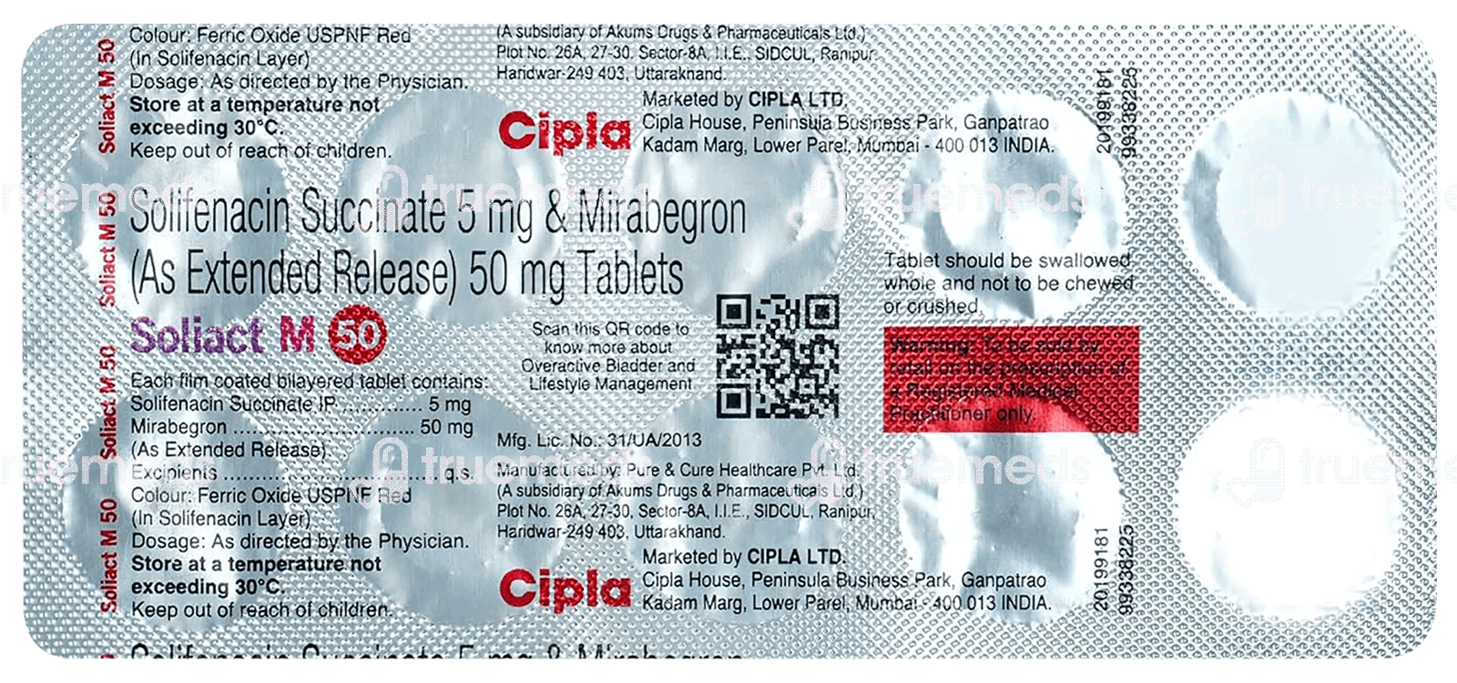 Soliact M 550 Mg Tablet 10 - Uses, Side Effects, Dosage, Price | Truemeds