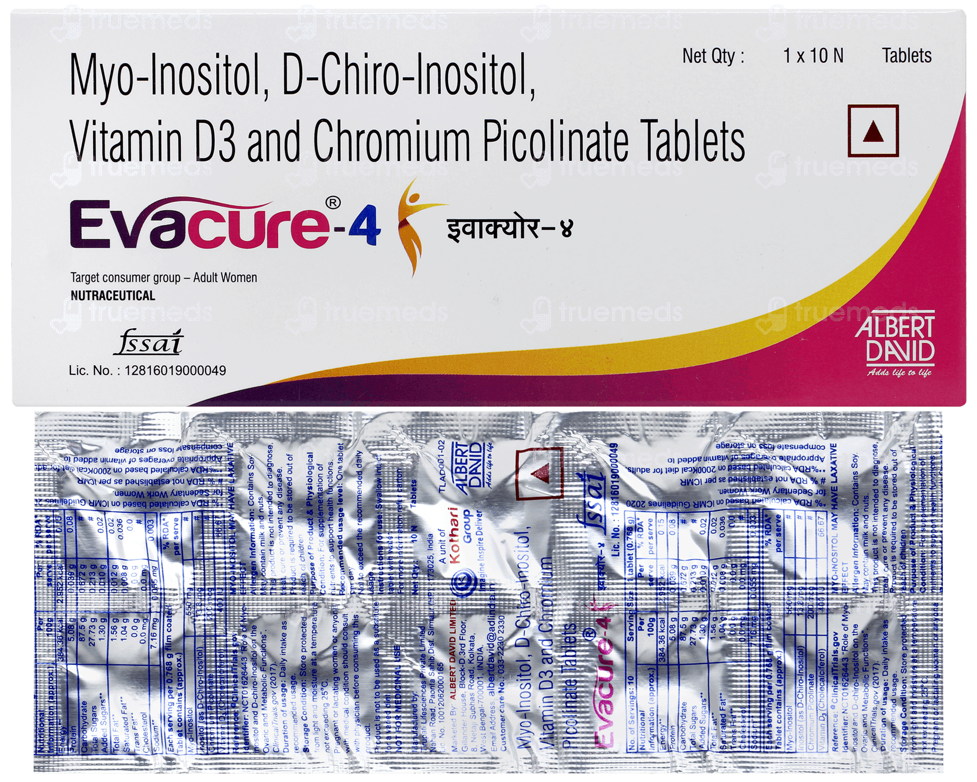 Evacure 4 Tablet 10 - Uses, Side Effects, Dosage, Price | Truemeds