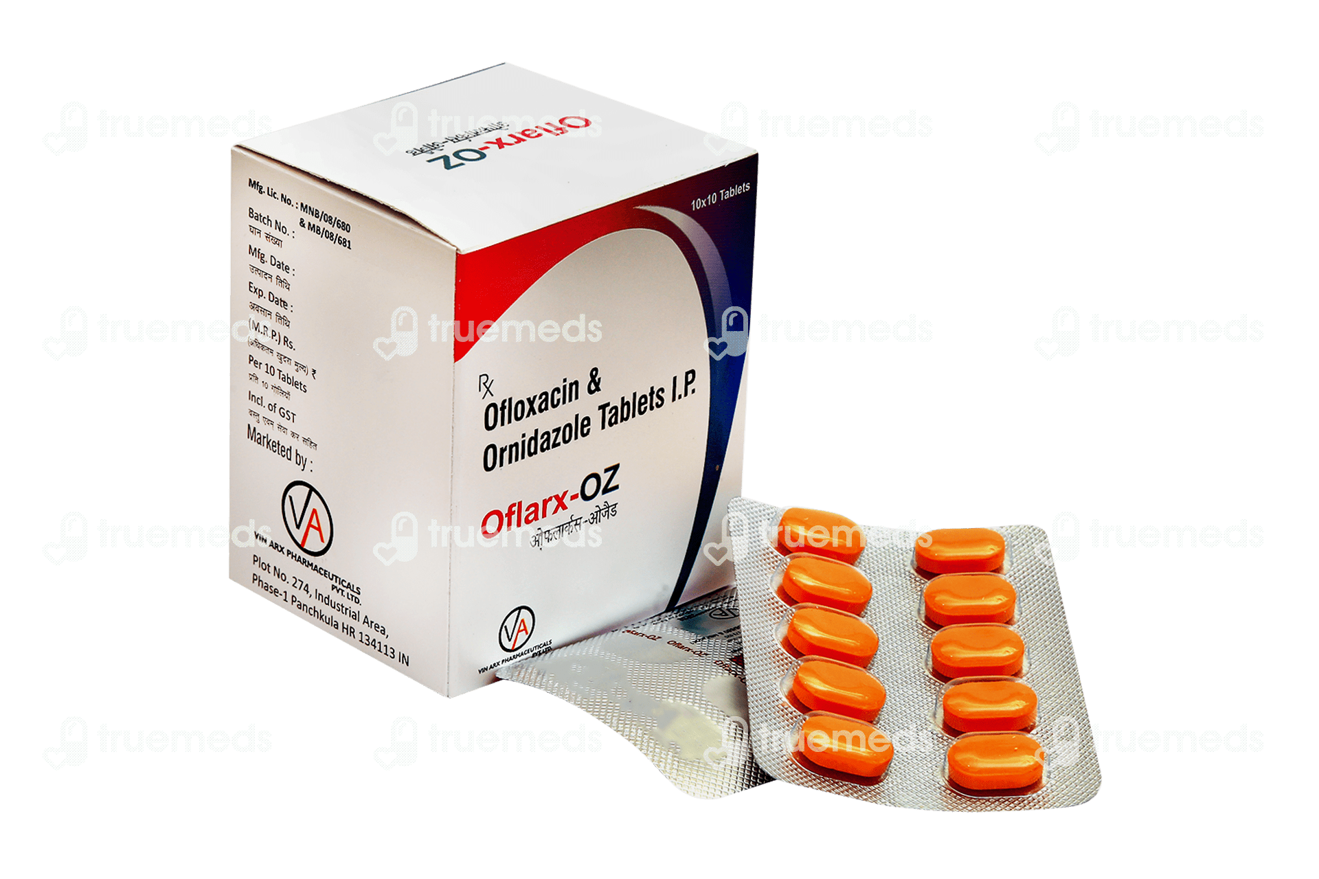Oflarx Oz Tablet 10 - Uses, Side Effects, Dosage, Price | Truemeds